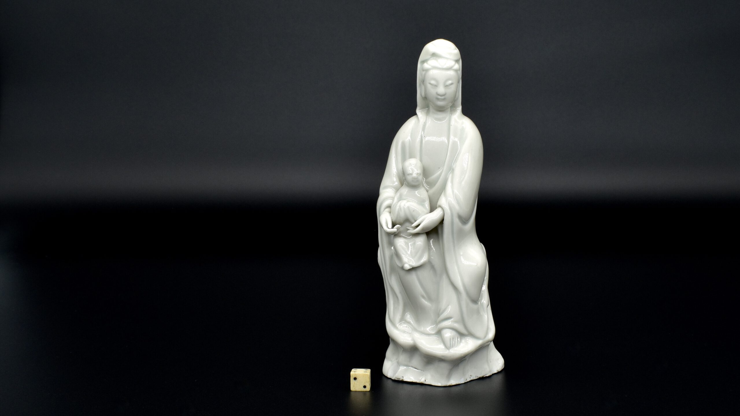 A Mid-17th Century Blanc de Chine Porcelain Model of Guanyin. - Robert ...